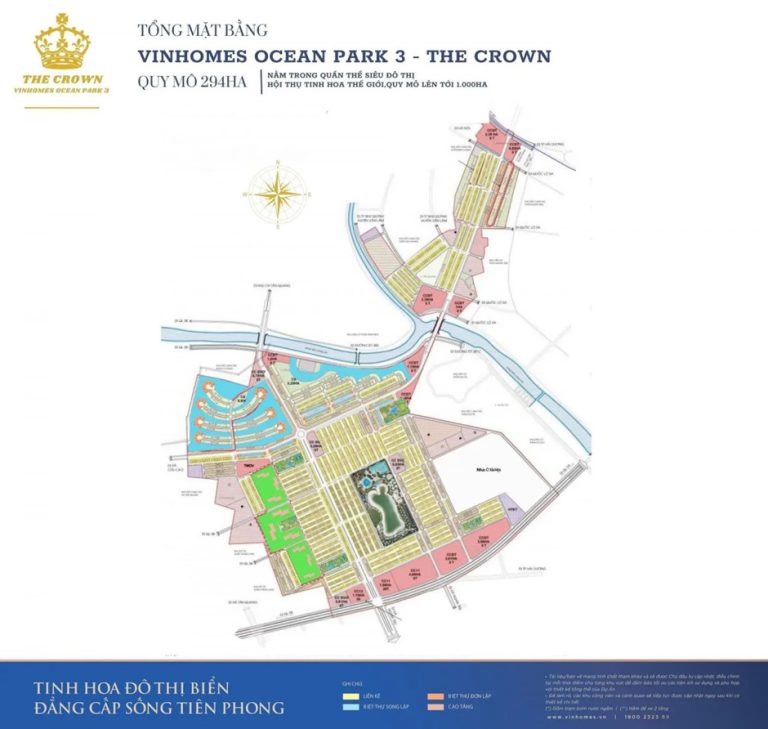Khu đô thị Vinhomes Ocean Park 3 The Crown - Bảng giá 2024