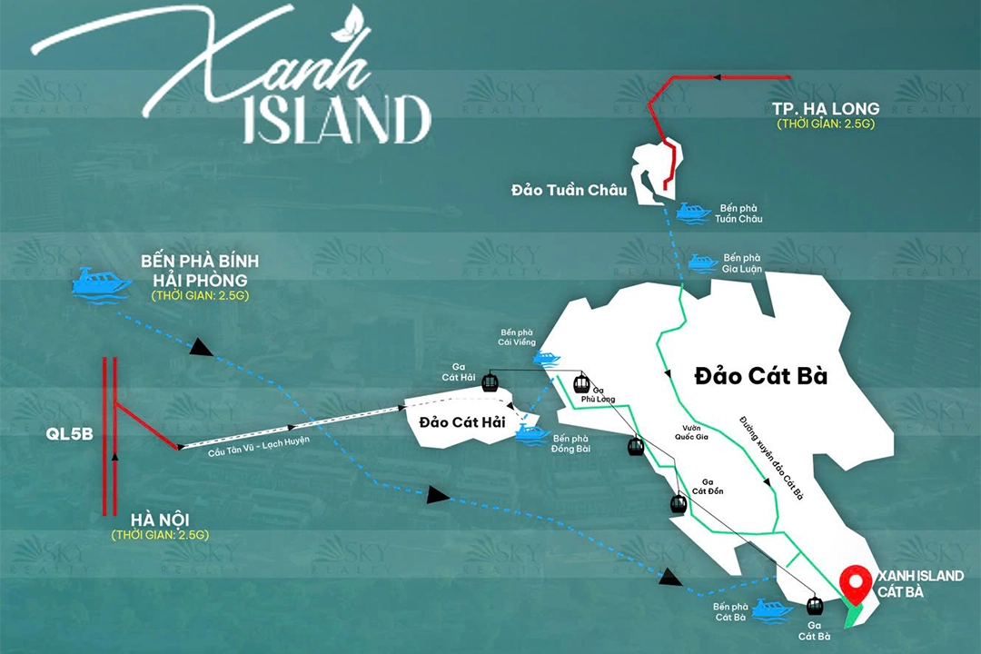 Đặc điểm vị trí dự án Xanh Island Cát Bà